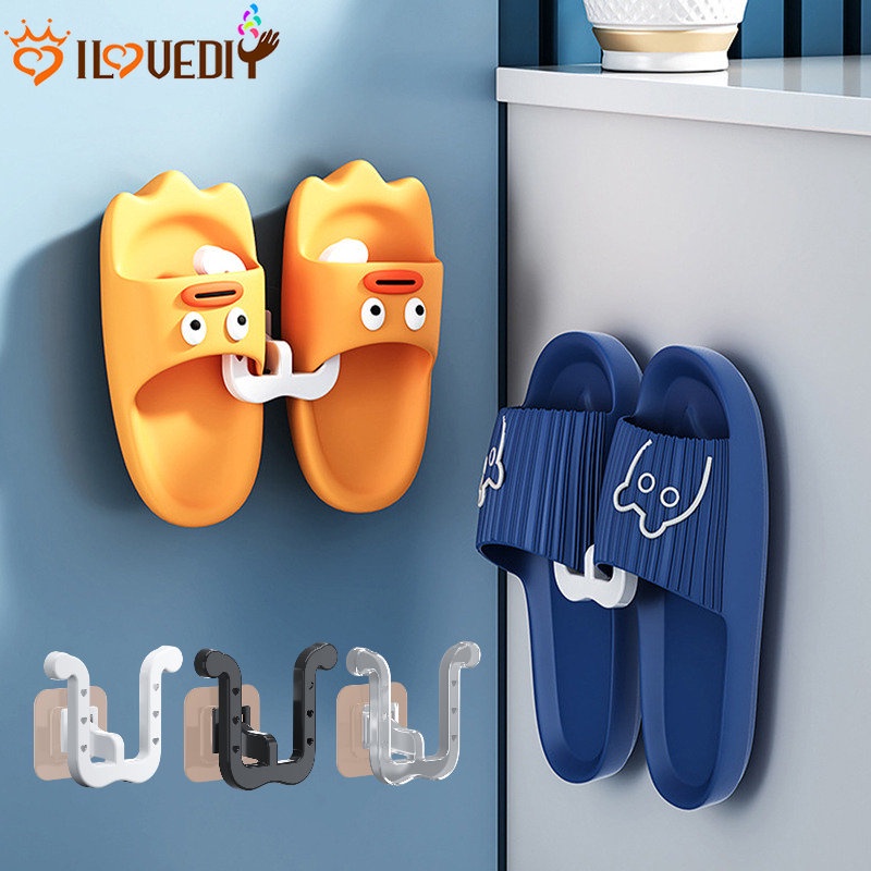 [ Featured ] Two Slots Slippers Drying Rack Towel Necklace Keys Hanger ...