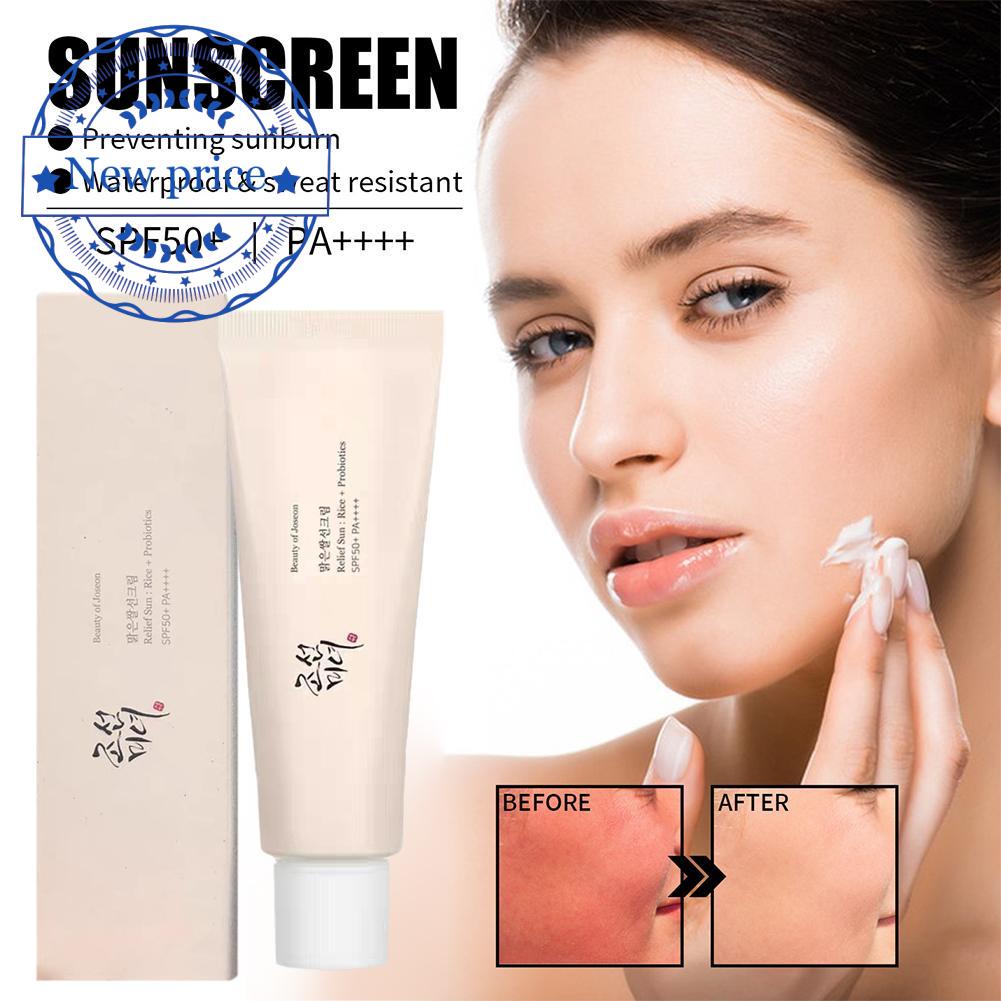 50ml Rice Sunscreen SPF 50+ PA++++ Long-Lasting Protection Brightening ...