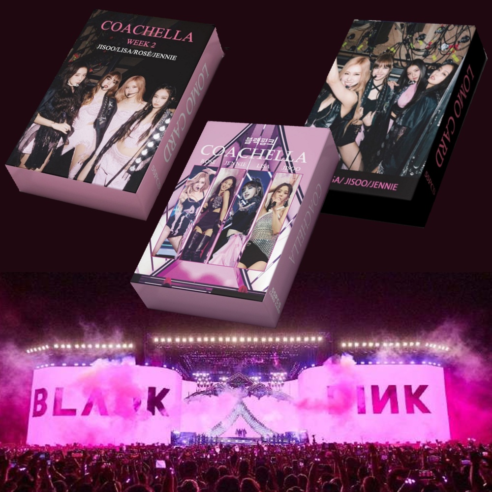 KPOP BLACKPINK&Coachella Photocards Latest Concert Album Poster HD Lomo ...