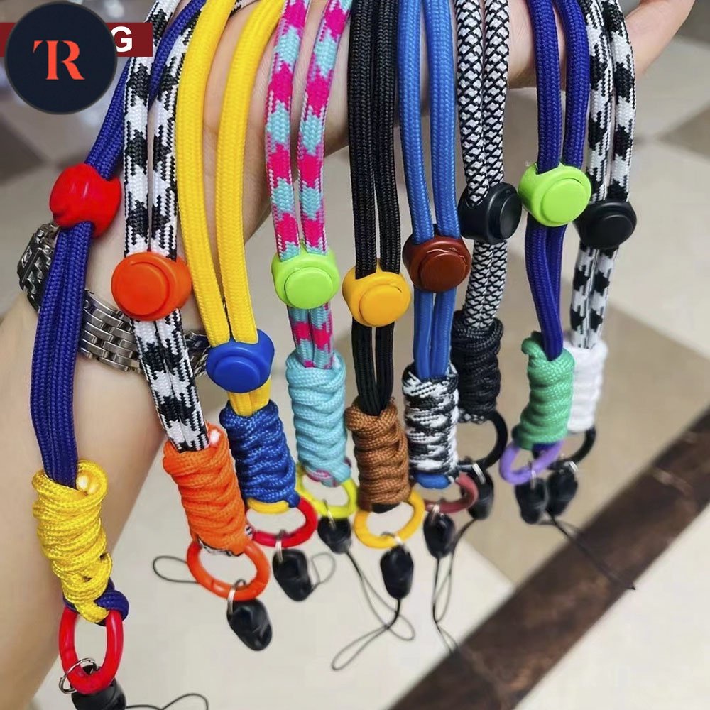 TR-Adjustable Neck Anti-loss Mobile Phone Lanyard Wrist Rope Key Chain ...