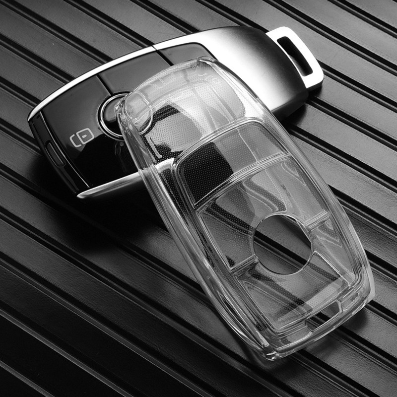 Transparent TPU Car Key Case Cover for Mercedes Benz E C S GLC Class ...