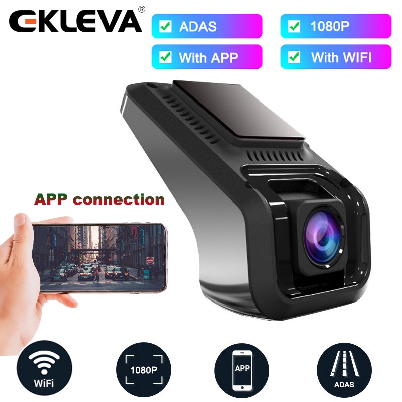 EKLEVA Car DVR Camera Wifi ADAS Dash Cam Full HD 1080P Night Vision Car ...