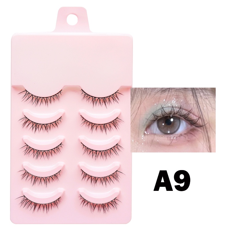 Ready Stock 5pairs New Manga Lashes Natural False Eyelashes Anime ...