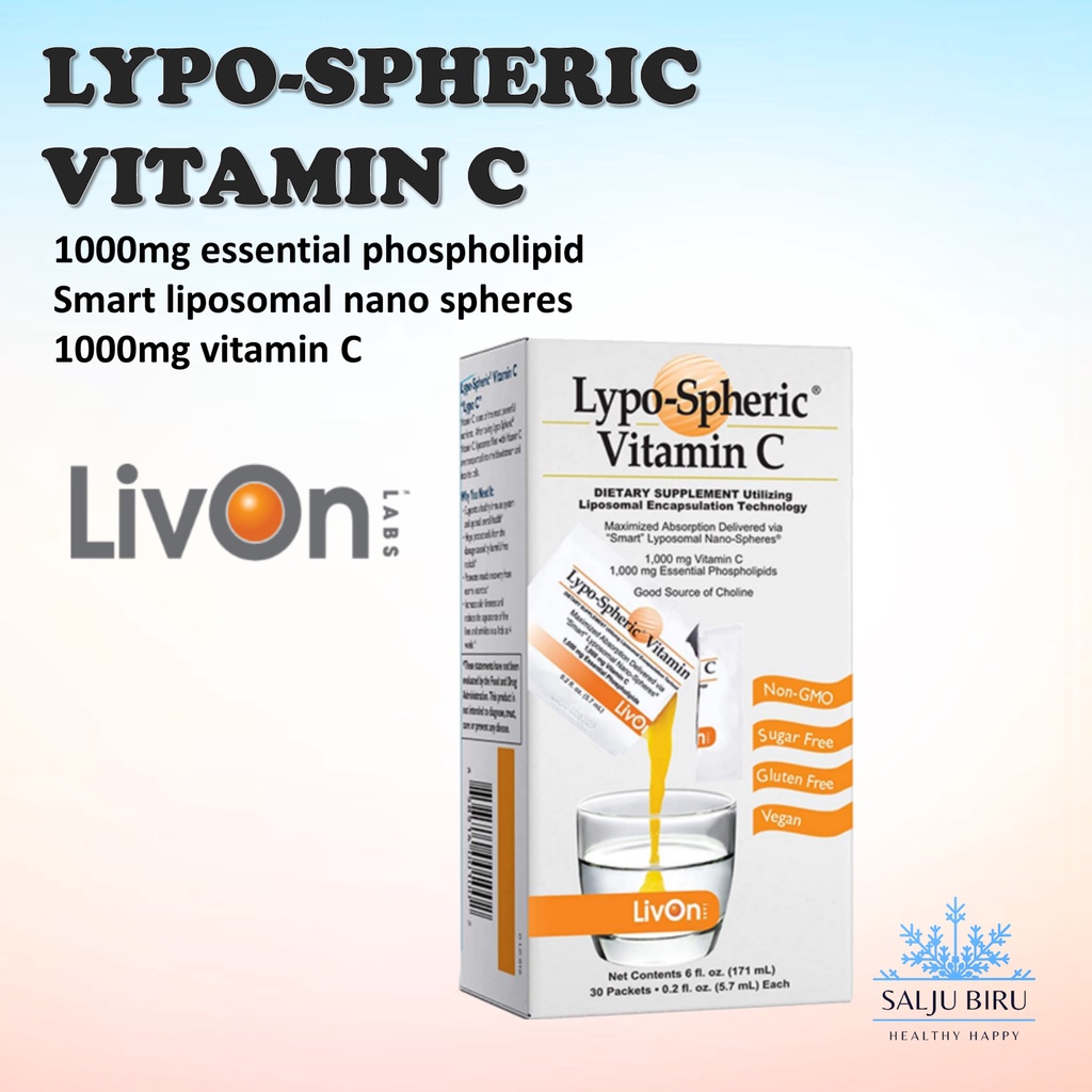 LIVON LAB Liposomal Vitamin C Lypo-Spheric Premium Vitamin C MADE IN ...