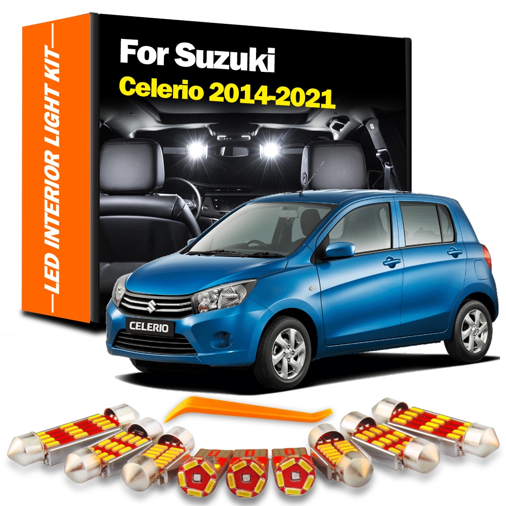 7Pcs Canbus LED Interior Map Dome Trunk Light Kit For Suzuki Celerio ...