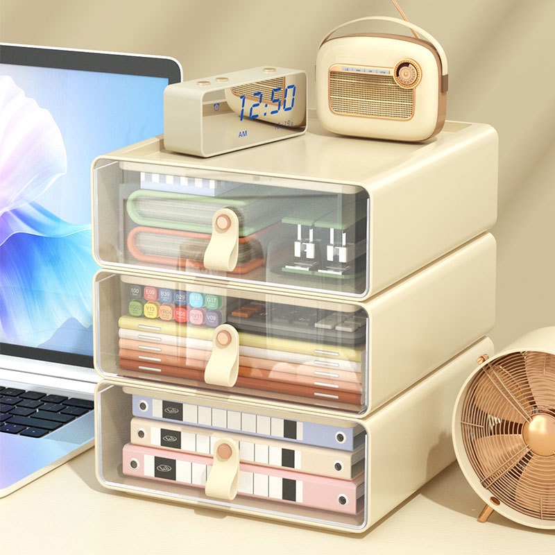 Japanese Style Stackable Desktop Storage Box Multi-function with ...