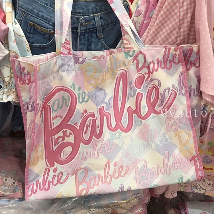 barbie Thailand Niche Pink Barbie Tote Bag Barlie Hot Girl Shoulder Bag ...