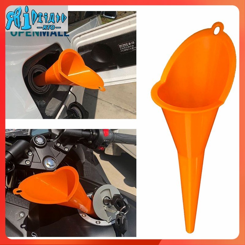 RTO Universal Motorcycle Filler Neck Funnel Oil Plastic Dropper Car ...