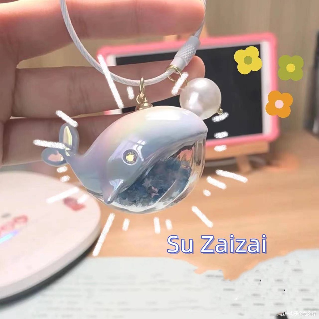 Yelan whale keychain accessory When I run to you bag pendant backpack ...