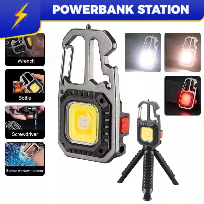 PSB_ Pro Multi-function COB Work Lamp LED Flashlight USB Rechargeable ...