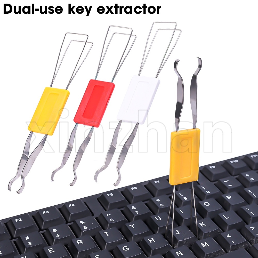 2 In 1 Universal Key Cap Puller Stainless Steel Switch Puller Keycap ...