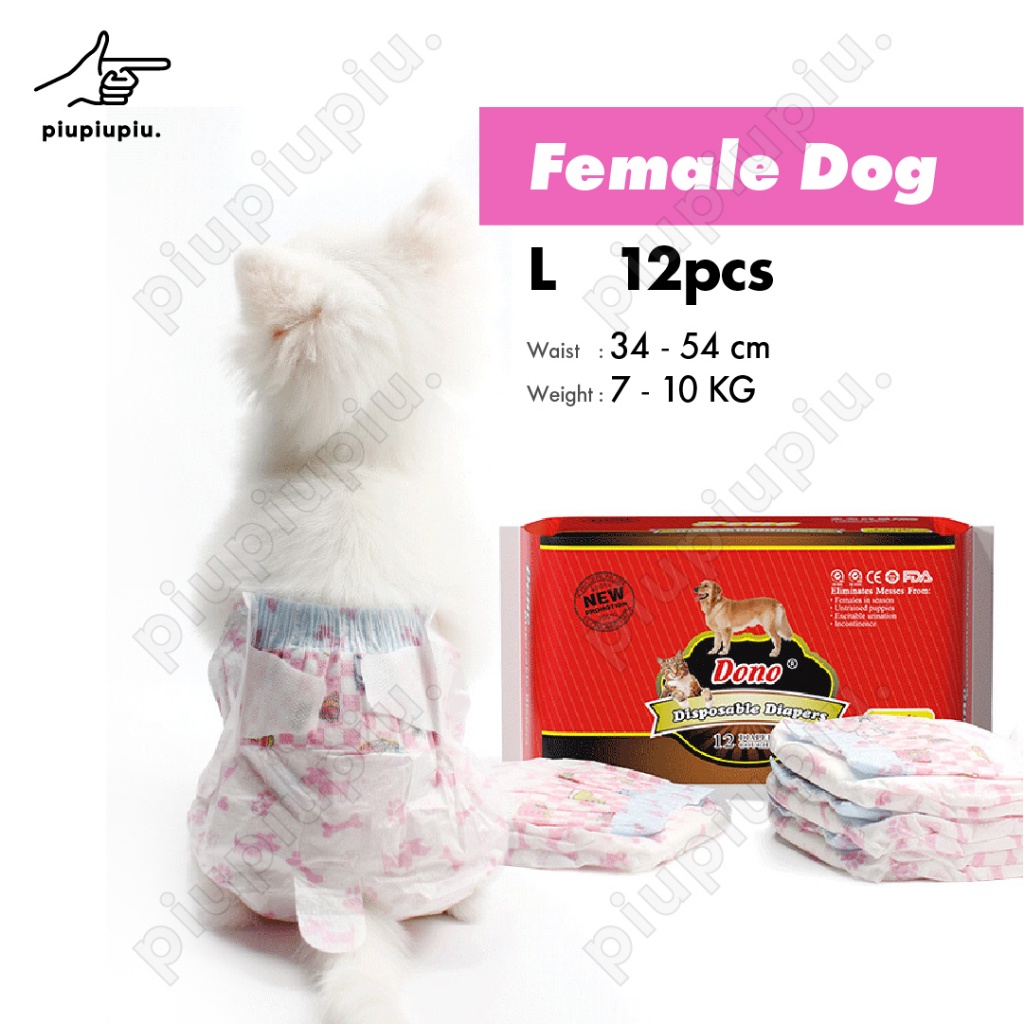 [TERMURAH] DONO PET PEE PAD Disposable Pet Diapers Male Female Dog Cat ...