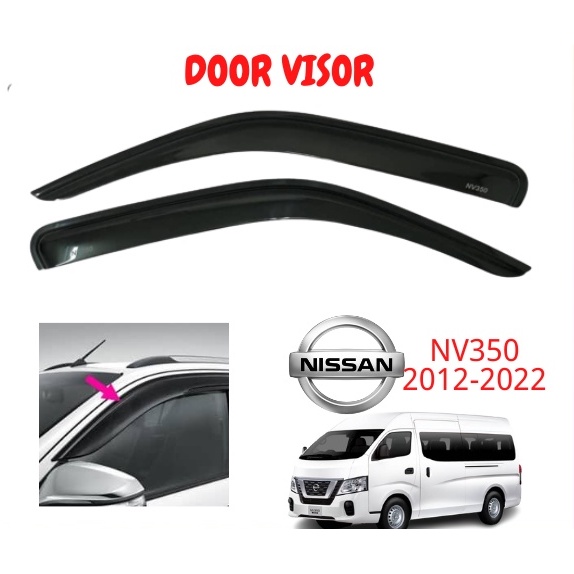NISSAN NV350 VAN DOOR VISOR HIGH QUALITY AIR PRESS VISOR 2PCS | Shopee ...
