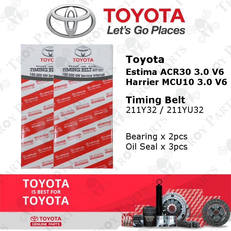 Toyota 100K Timing Belt Kit Set 13568-20020 Alphard Estima ACR30 ...