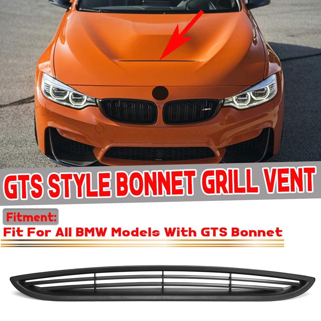 2PSC GTS Style Car Front Bonnet Grill Hood Vent Cover Air Outlet For ...