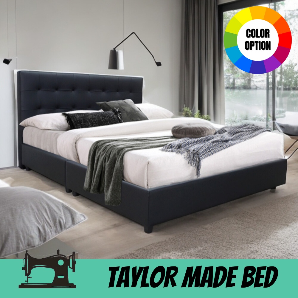 Furniture Direct Custom Made CUBY Divan Base Fabric Bed Frame-4 Sizes ...