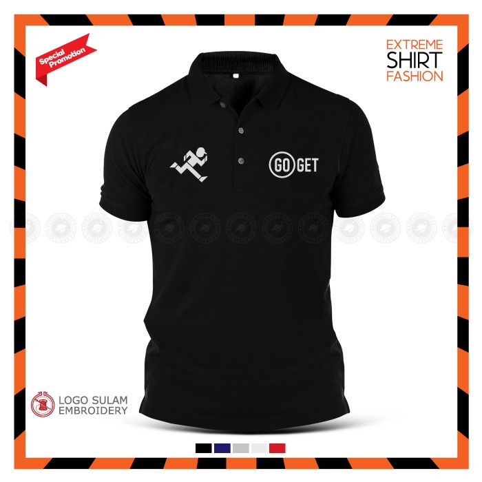Premium Polo Grab Car Driver Design Uniform Delivery Food Event Baju T ...