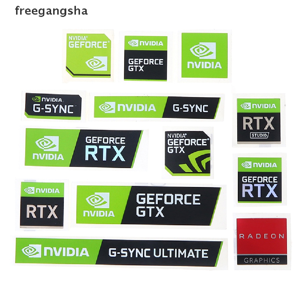 [FREG] 5PCS New NVIDIA GTX GEFORCE Laptop Desktop Label Decorative ...