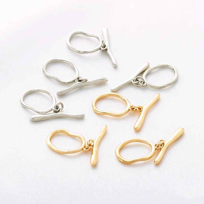 Connection Buckle diy 14K Gold-Packed Color Retention Irregular Oval OT Buckle diy Handmade ...