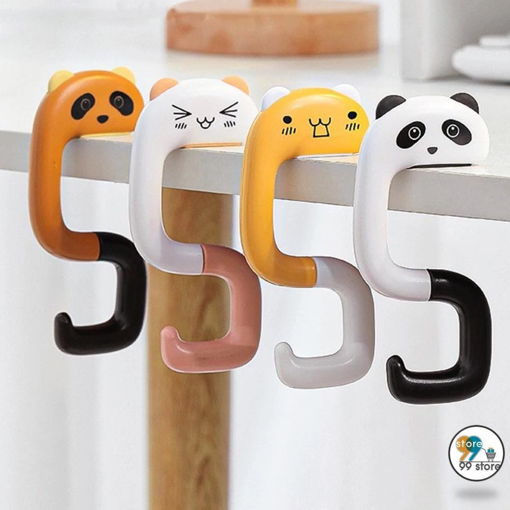 Hanging Decorative Table Purse Bag Hooks Portable Cartoon Folding Wall ...