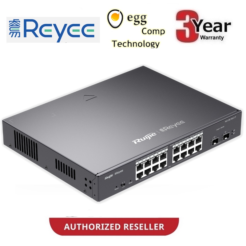 REYEE RG-ES218GC-P, 18-Port Gigabit Smart Cloud Mananged PoE Switch | Shopee Malaysia