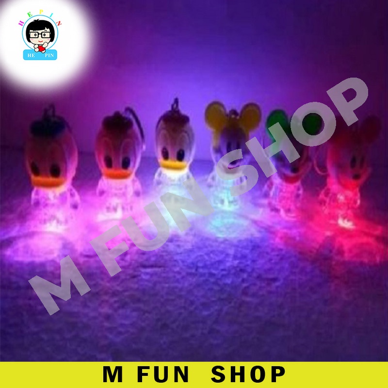 *Ready Stock* Cute Cartoon Animation Character Flashlight Keychain ...