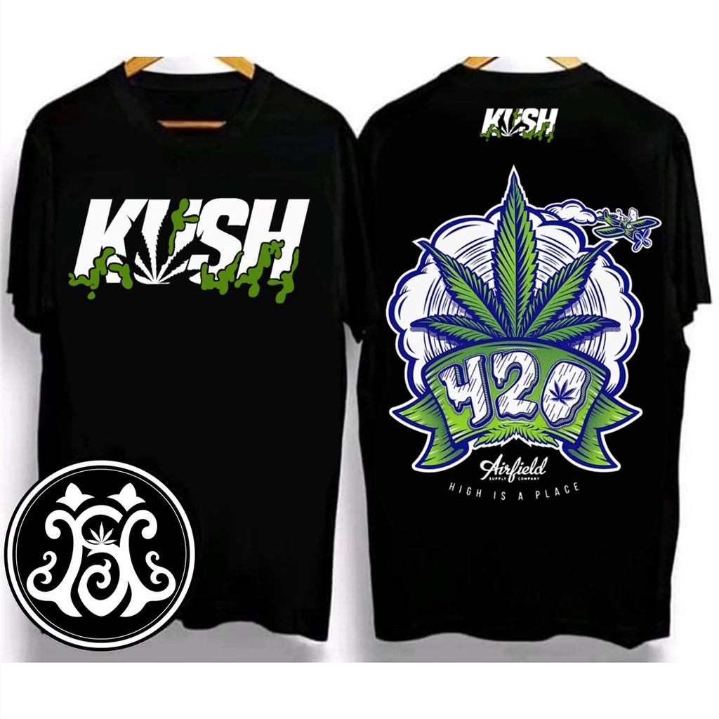 KUSH T-shirts /Tribe T Shirts / Slow Life Shirts / NEW 420 Smoking Skull Full | Shopee Malaysia