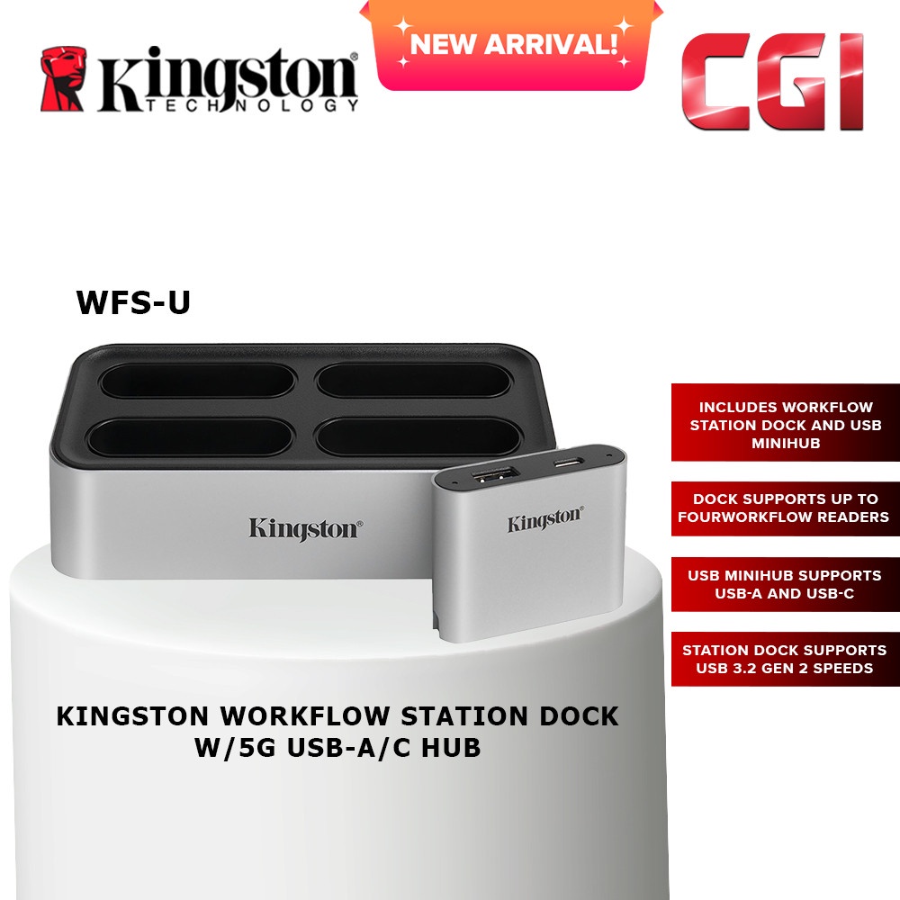 Kingston USB 3.2 Gen 2 Workflow Station - WFS-U | Shopee Malaysia
