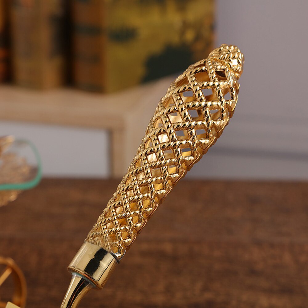 2Pcs/Set Gold Cake Cutting Set Cake Shovel Wedding Party Cake Knife ...