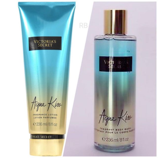 Victoria Secret Aqua kiss fragrance Bodymist 250ml & Body Lotion 236ml | Shopee Malaysia
