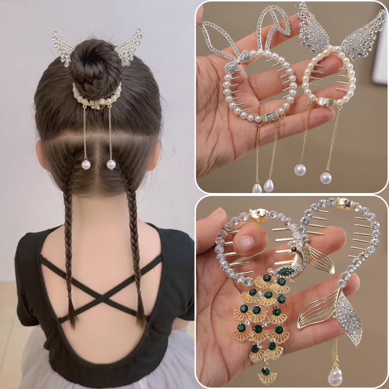 Ball Hair Clip High Ponytail Clamp Headdress | Shopee Malaysia