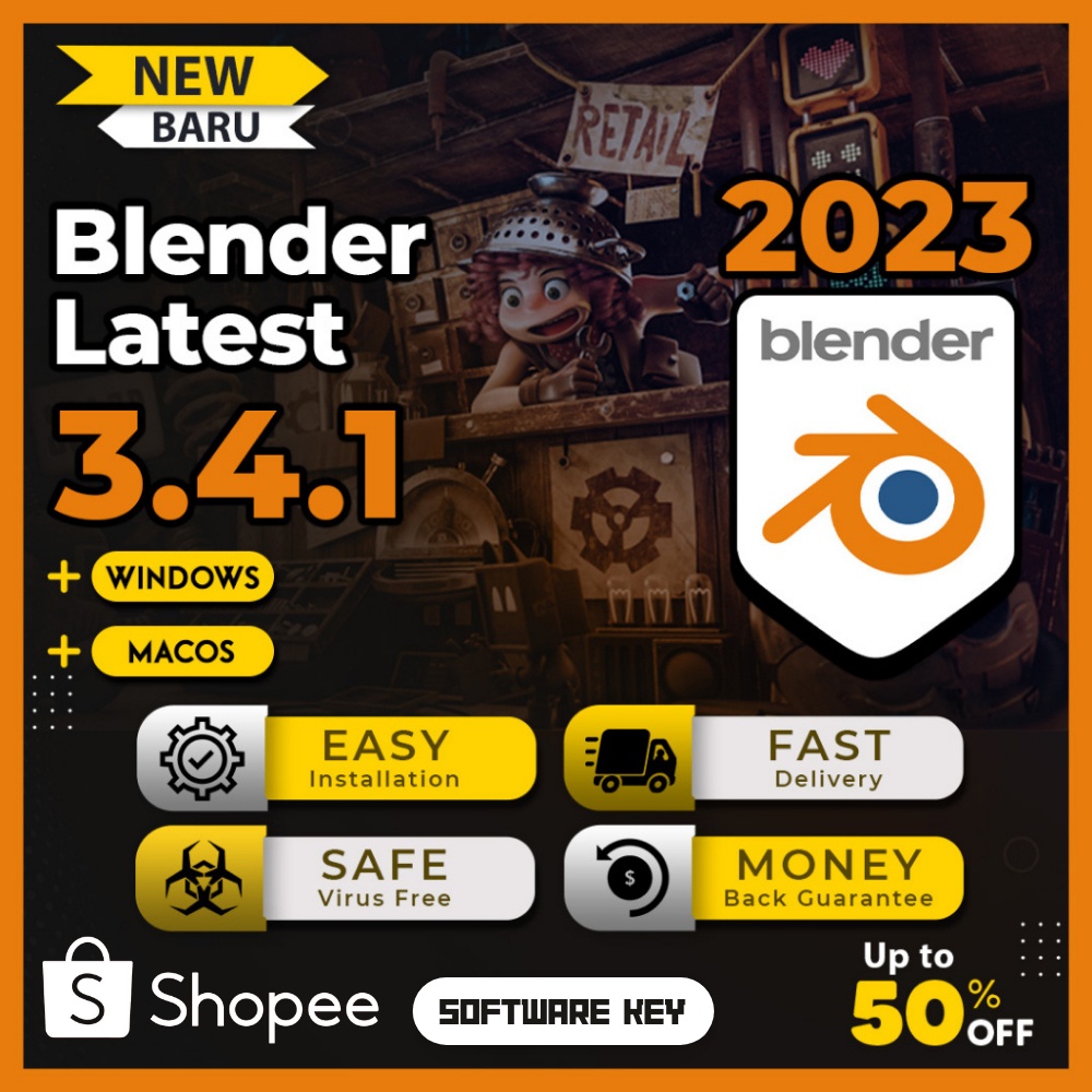 Blender 3.4.1 Latest Update 2023 Lifetime For Win & McOS (64-Bit ...