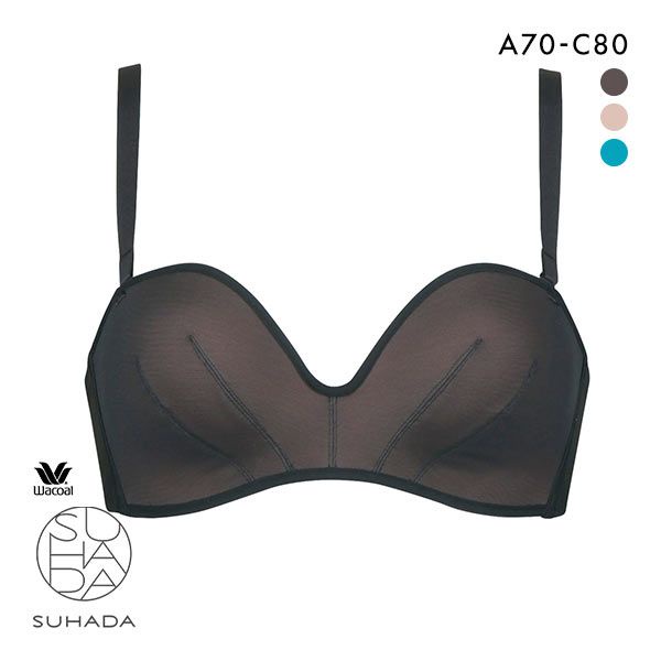 Wacoal Suhada Half 1/2 Cup Wireless Bra (micro frame, A-C)(40BRB671AC ...