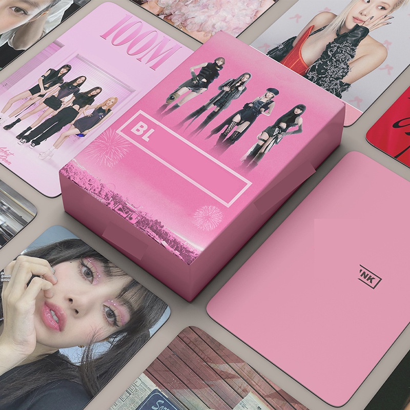 55pcs/box BLACK-PINK Photocards LOMO Card Postcard Collection Card ...