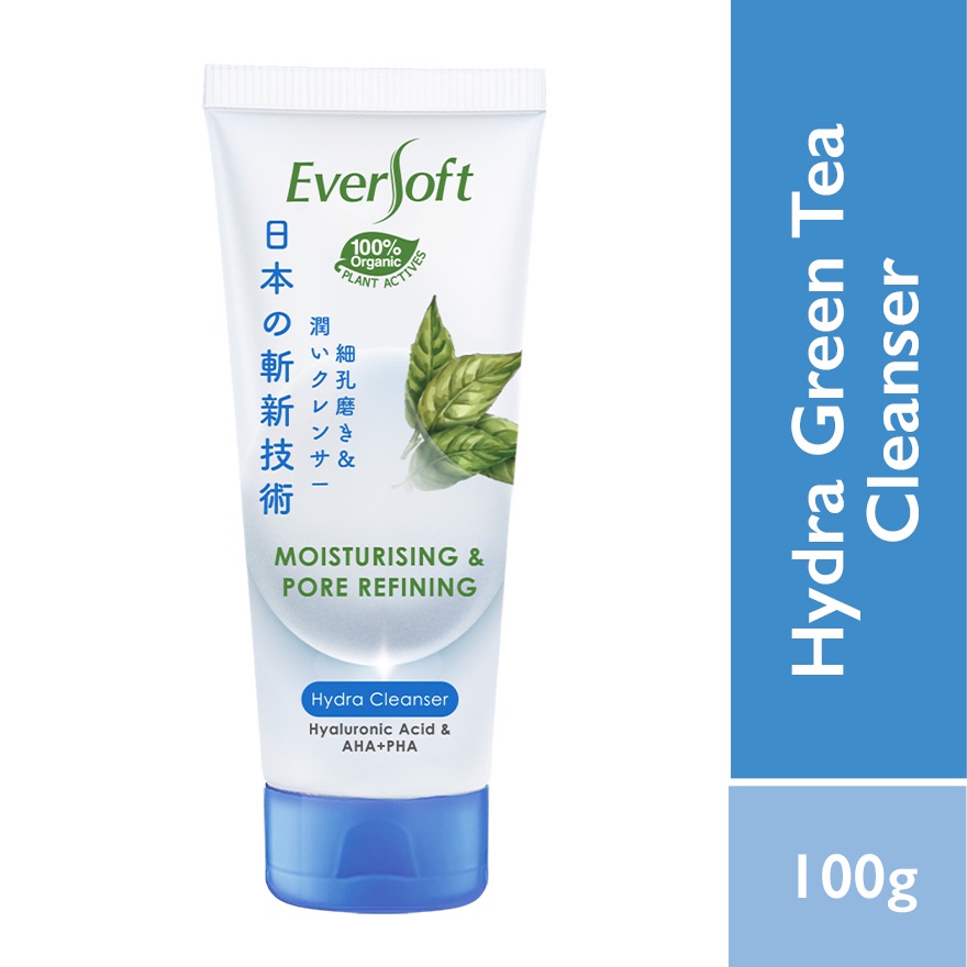 EVERSOFT Green Tea Cleanser Moist & Pore Refining 100g | Shopee Malaysia