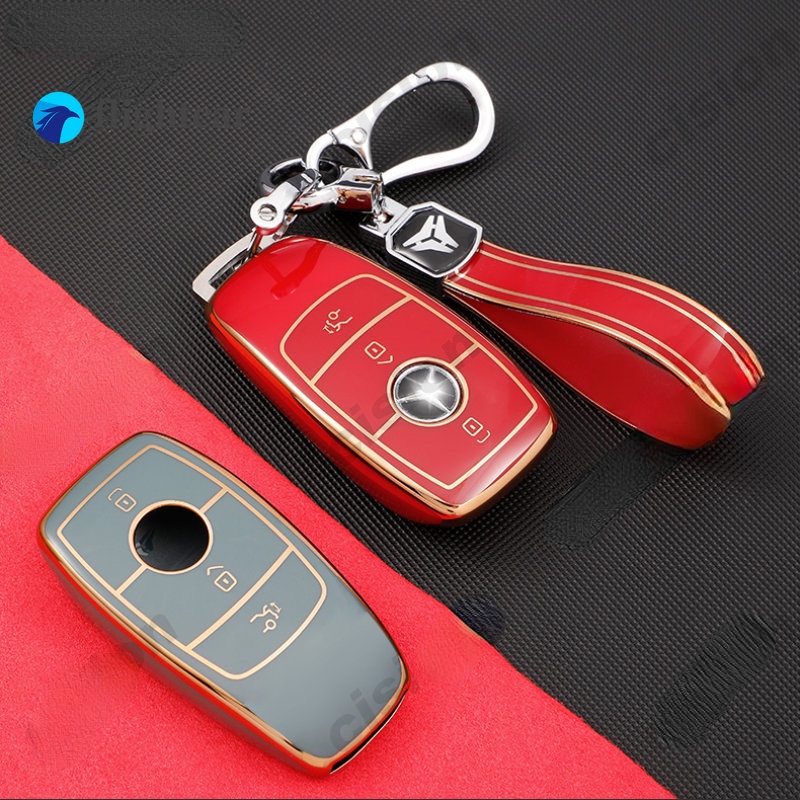 flightcar Soft TPU Smart Car Key Case Cover Keychain For Mercedes Benz ...