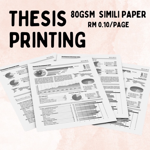 Thesis Printing / Black & White / Color / RM 0.10page | Shopee Malaysia