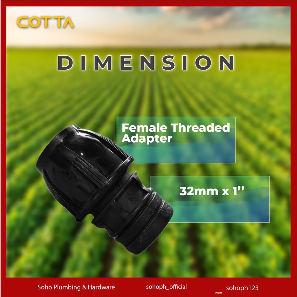 HDPE Poly Threaded Adaptor Male Female Threaded Adaptor Fitting Poly ...