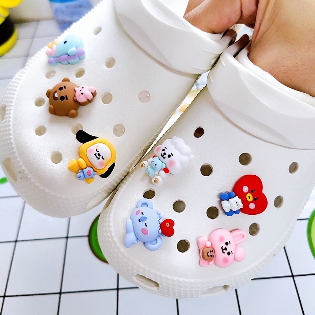 Cute Sanrio BTS Jibbitz Set for 10 Pcs Gummy Bear Jibits Crocs Charm ...
