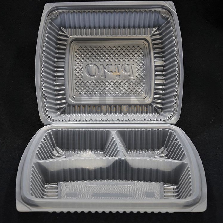 3 Compartment Lunch Box / Disposable Lunch Box / PP Plastic Food Box ...
