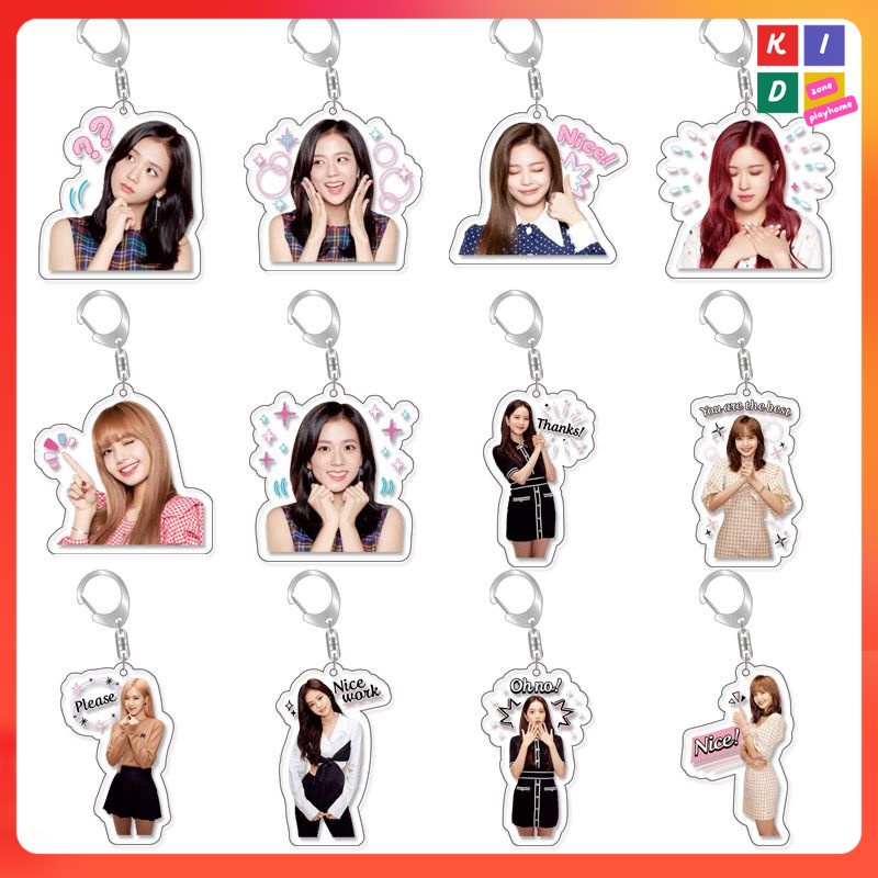 🔥HOT ITEM🔥BLACKPINK Jisoo Acrylic Keychain Double-Sided Pendant KPOP ...