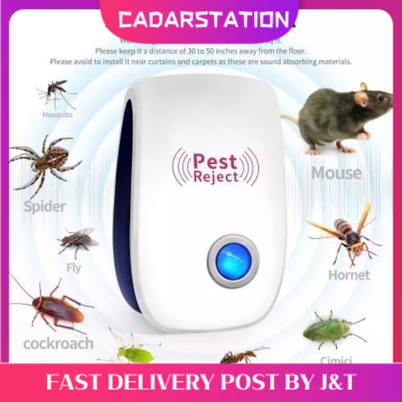 CS_ Anti Nyamuk Ultrasonic Pest Repeller Plug In Indoor Pest Reject ...
