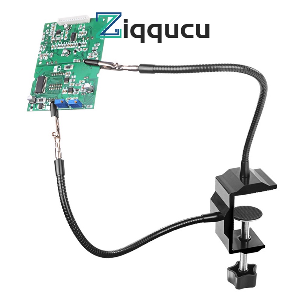 ZIQQUCU Helping Hands Third Hand Soldering 2 Arms with Adjustable Vise ...