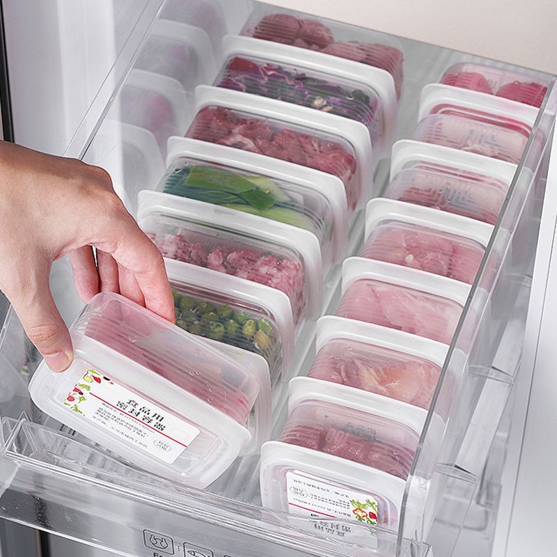 Transparent PP Refrigerator Frozen Meat Box Compartment Freezer Storage ...