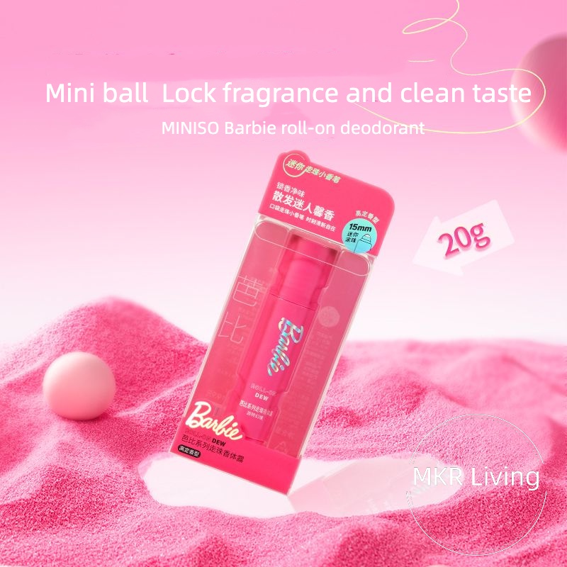 Miniso MINISO Premium Barbie Roll-On Deodorant Deodorant Deodorant Long ...