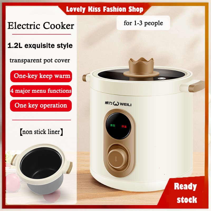 Mini Rice Cooker 2-3 People Home Student Dormitory Multi-functional Non ...