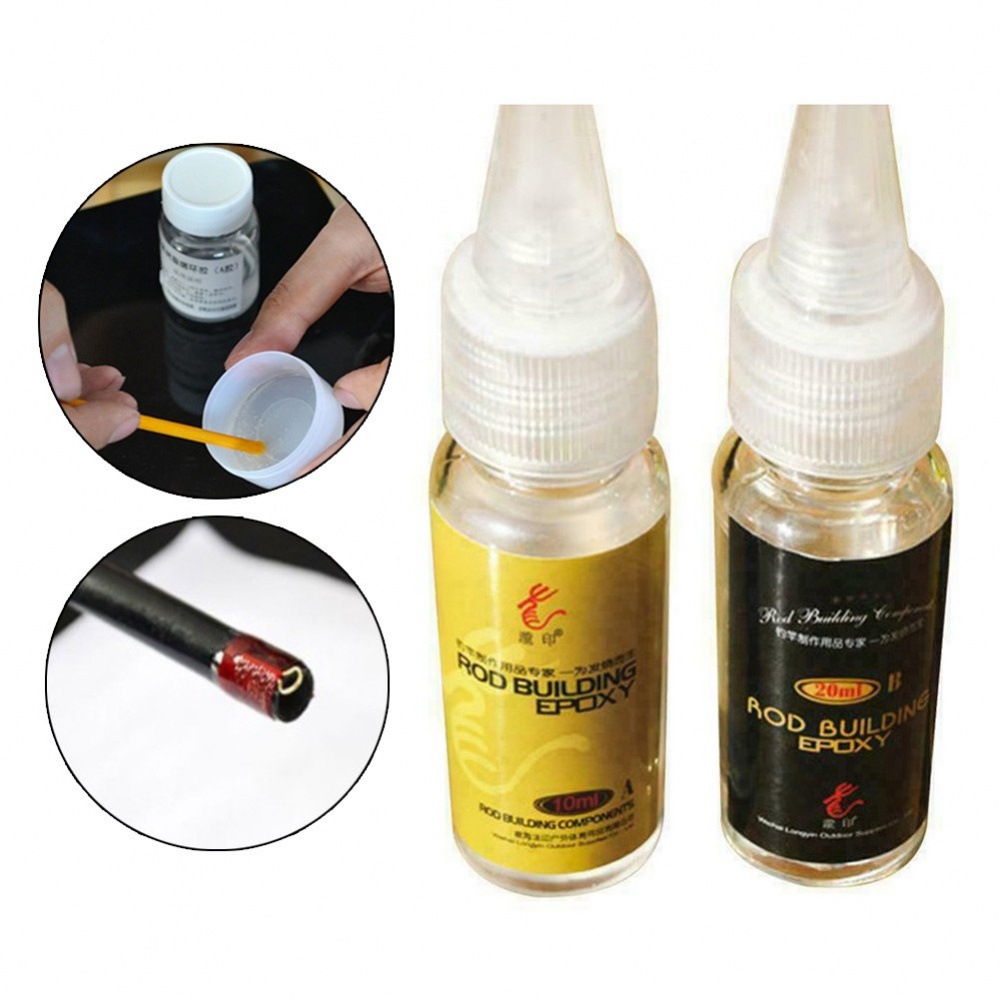 Fishing Rod Glue Epoxy Fishing Glue Rod Supplies Tackle Thread For Twine Fishing Rod Accessories ...