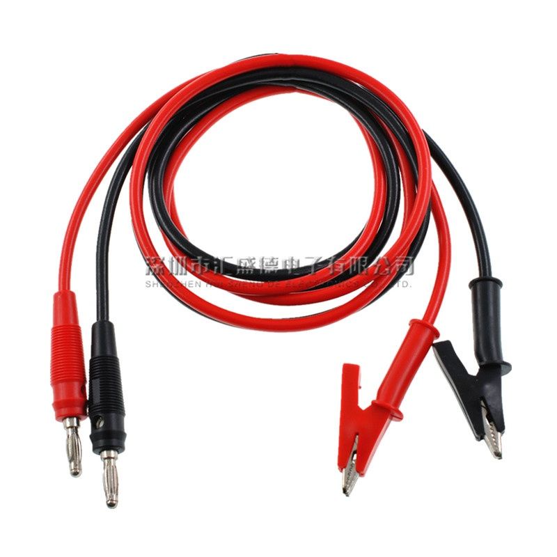 Pure copper 4mm banana plug alligator clip with alligator clip wire ...