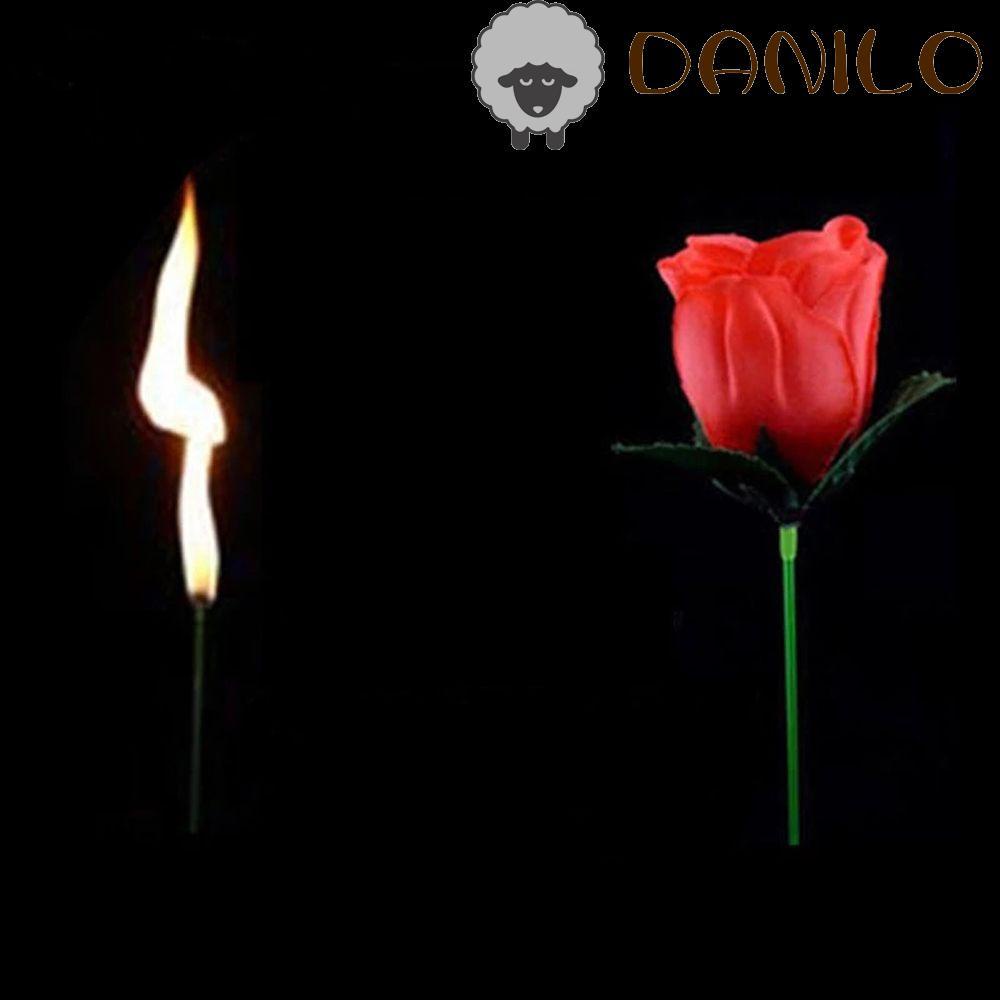 DANILO Magic Trick Rose Fun Toy Magician Flame Appearing Flower ...