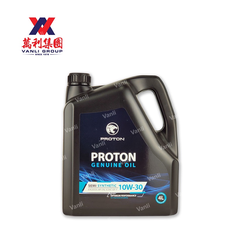 Proton Fully Semi Synthetic Engine Oil SN 4L Petronas Minyak Hitam ...